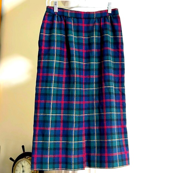 Pendleton | Skirts | Vintage Pendleton Fullylined Plaid Pencil Skirt ...